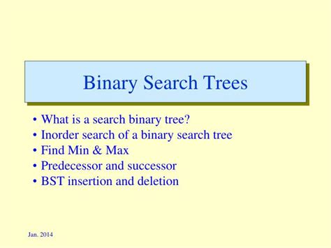ppt binary search trees powerpoint presentation free download id