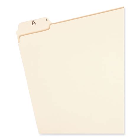 Indexed File Folder Sets 15 Cut Prelabeled Tabs A To Z Letter Size