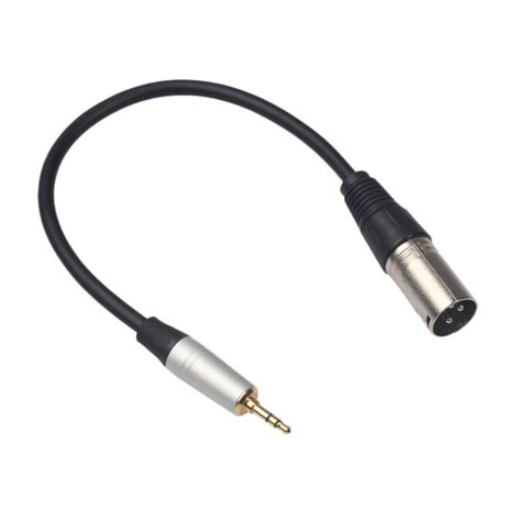 03 Meters 35mm Male Jack Plug To 3 Pin Xlr Male Shielded Stereo Cable