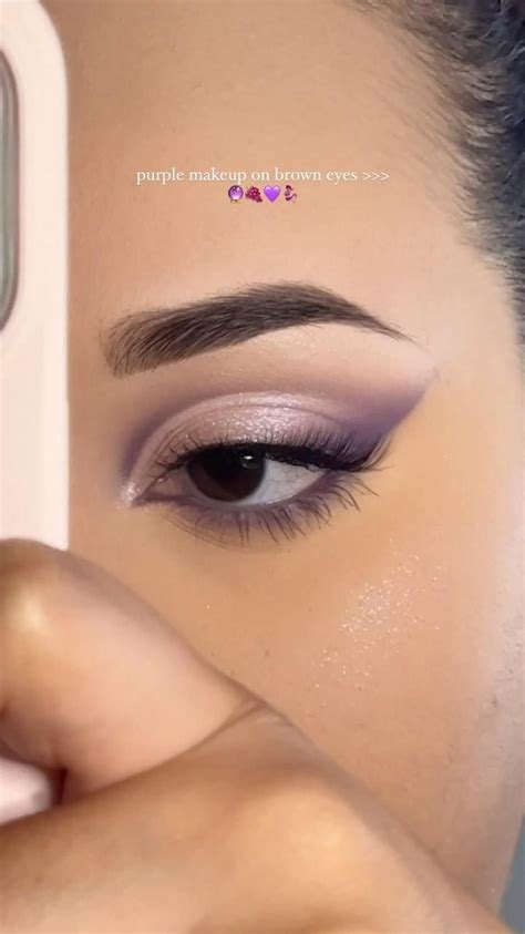 T͏i͏f͏f͏a͏n͏y͏ Olivo On Instagram Purple Makeup Brown Eyes Is The
