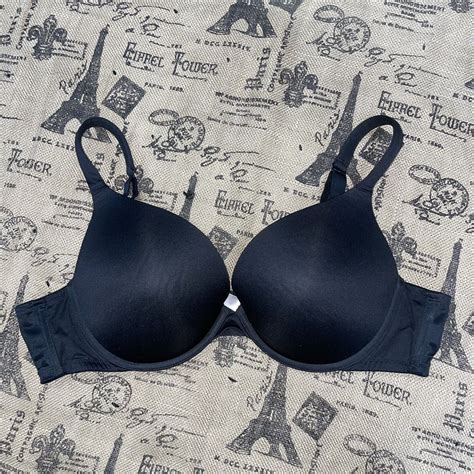 Cacique Black Smooth Boost Plunge Bra Size 44c Gem