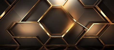 Premium Photo Golden Polygonal Sign On A Simple Window Background