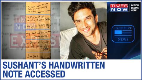 Sushant Singh Rajputs Handwritten Notes From His Diary Accessed Fails