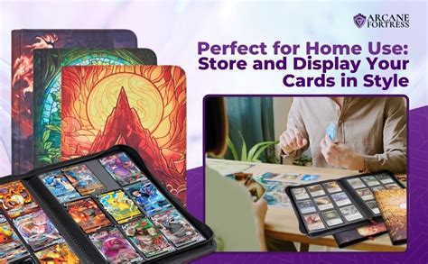 Arcane Fortress Mtg Card Binder 9 Pocket Magic Card Album