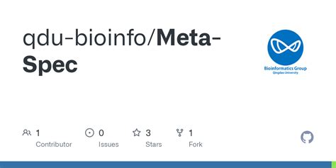 GitHub Qdu Bioinfo Meta Spec