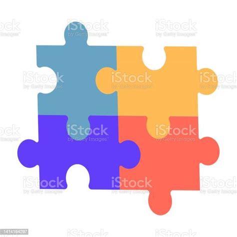Symbole De Lautisme Icône En Forme De Puzzle Coloré Isolé Sur Fond