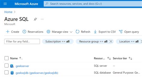 Microsoft Azure Configure Azure Sql Geeksforgeeks