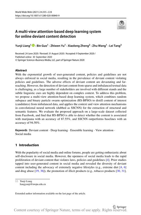 A Multi View Attention Based Deep Learning System For Online Deviant
