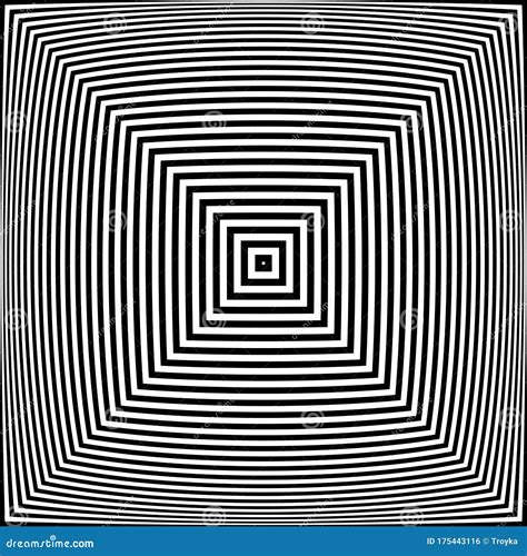 Abstract Design In Square Convex Shape 3d Illusion Stock Vector Illustration Of Vector