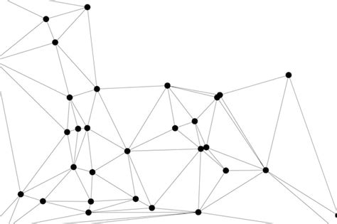 Premium Vector Abstract Polygonal Mesh With Black Nodes And Thin Lines Creating A Minimalist