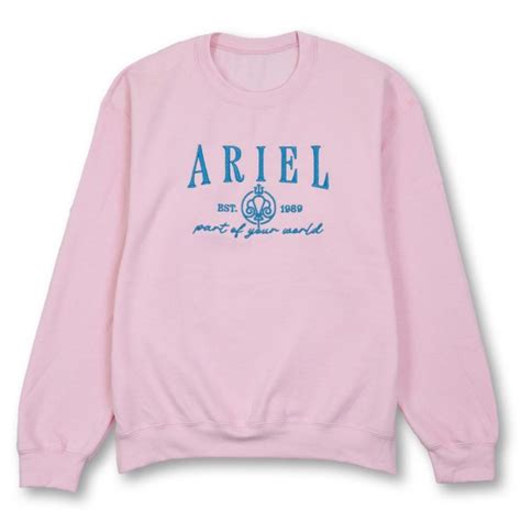 Ariel Embroidered Pullover Sweatshirt For Women The Little Mermaid