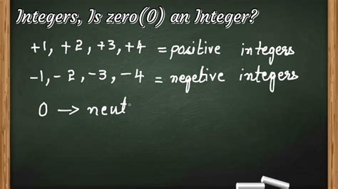 What Are Integers Is Zero 0 An Integer Positive Integers And Negative Integers Number