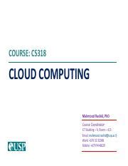 2 Cloud Computing Fundamentals Pdf COURSE CS318 CLOUD COMPUTING