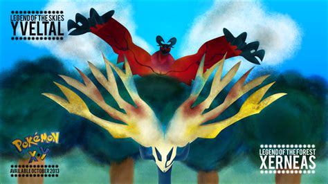Pokemon X And Y Xerneas And Yveltal Wallpaper By Ricgraydesign On