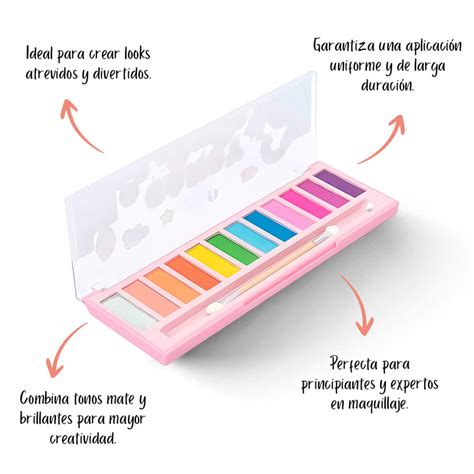 Paleta De Sombras Candy Trendy Neón Kroma Space