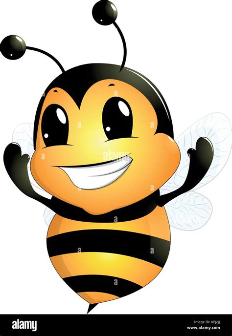 Beautiful Cute Bee Stock Vector Image And Art Alamy