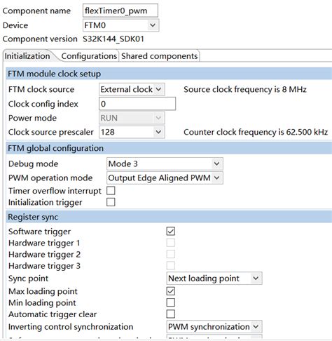 【s32k144】配置flextimer Pwmflextimer Pwm Csdn博客