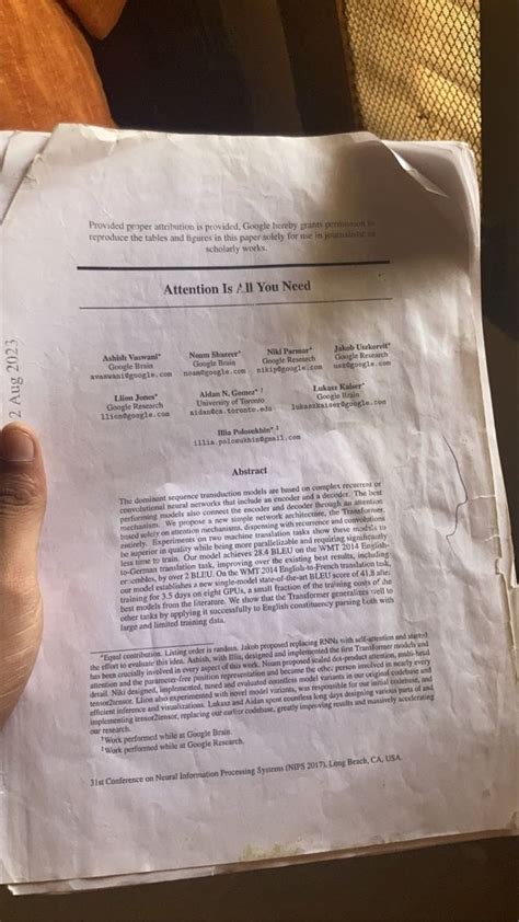 Akshat Trivedi On Linkedin Attention Is All You Need A Paper That