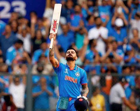 Virat Kohli Gets Historic 50th Odi Hundred Surpasses Idol Tendulkar
