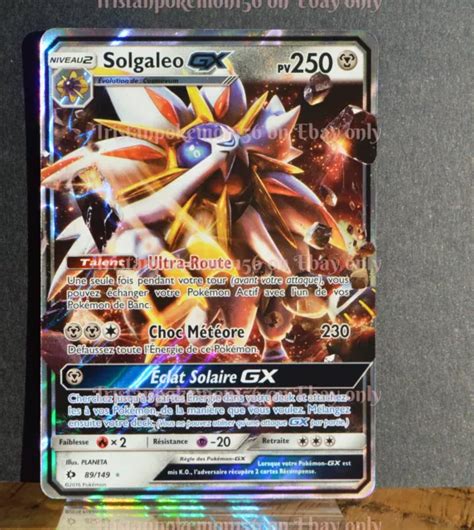 CARTE POKÉMON SOLGALEO GX PV Soleil Lune NEUF FR EUR PicClick FR