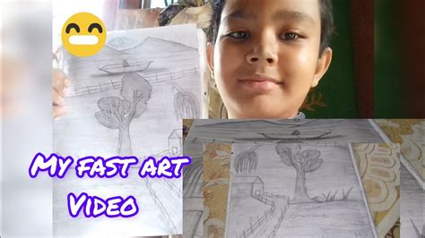 My Fast Art Video Nature Drewing Fast Vlog On My Channel Art YouTube