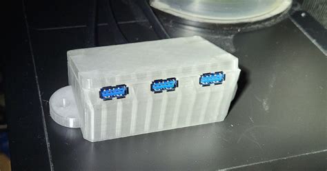 USB Desktop Stand Male Female Extender Cable Case By Schtiewie Download Free STL Model