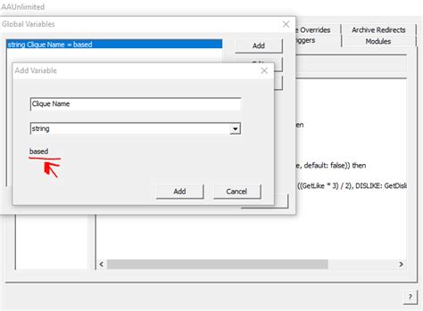 Having A Problem With Modules And Changing Their Triggers Issue Aa G AA Unlimited GitHub