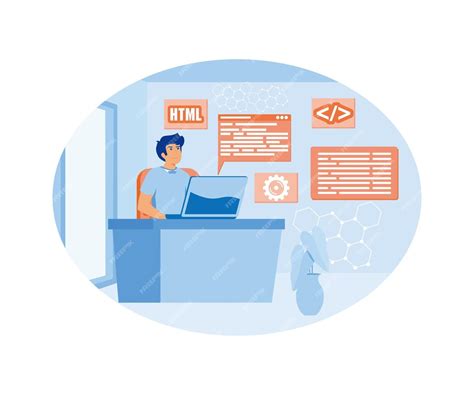 Premium Vector Software Engineer Concept Web Design And Development