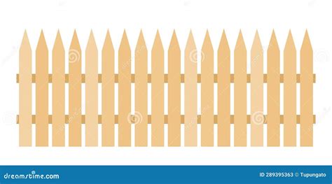 Isolated Vector Wooden Fence Stock Vector Illustration Of Farm