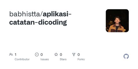 Github Babhisttaaplikasi Catatan Dicoding