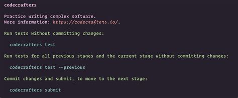 Not Able To Run Previous Test Cases General Codecrafters