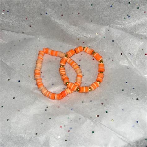 Jewelry 5 Orange Bracelets Only Shipmentfive Dollar Shipment Fee