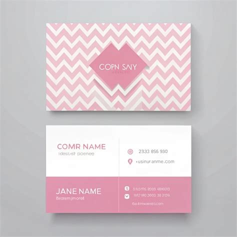 Um Cart O De Visita Rosa E Branco Com As Palavras Come Quote Imagem Premium Gerada Com Ia