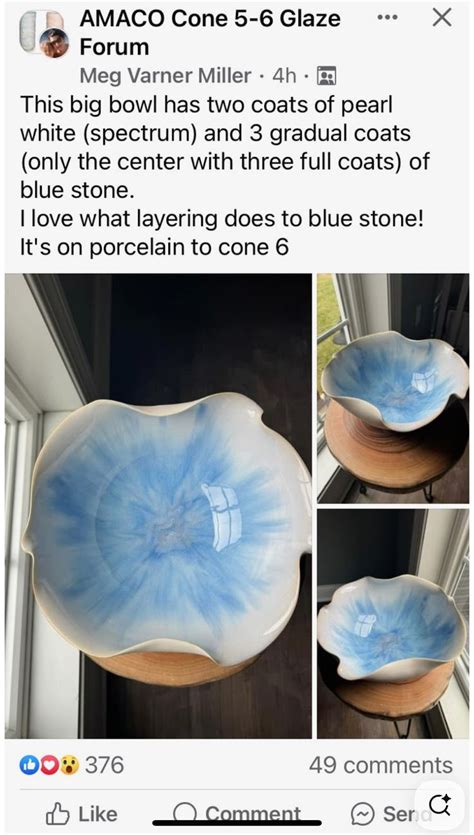 Spectrum Floating Glaze Pearl White Floating Blue Glaze Combinations