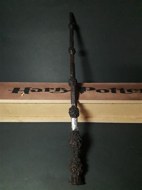Varita De Dumbledore Caja De Madera Harry Potter Resina MercadoLibre
