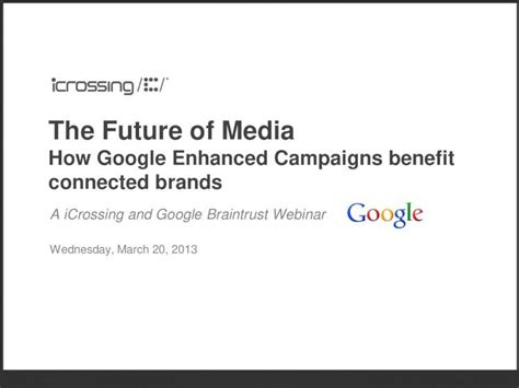 PDF How To Build A Connected Brand With Google Enhanced Campaigns