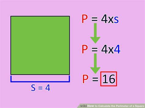 Ways To Calculate The Perimeter Of A Square Wikihow
