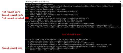 Using CancellationTokens in ASP NET Core controllers AI Design Thiết kế web theo yêu cầu tại