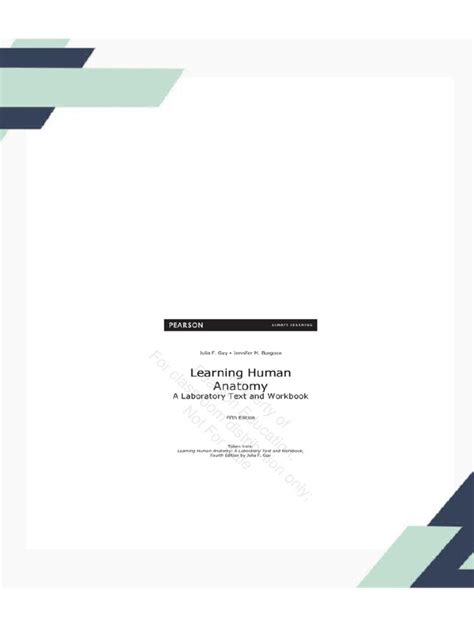 Learning Human Anatomy A Laboratory Text And Workbook 5th Edition Julia