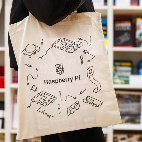 Official Raspberry Pi Natural Cotton Tote Bag Pi Australia Official Raspberry Pi Natural Cotton Tote Bag Pi Australia