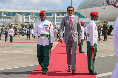 Emir of Qatar arrives for visit - Stabroek News