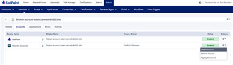 Identitynow Orphan Accounts Connector Saas Connectors Sailpoint