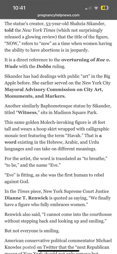 Article From Site Run By Largest Cpc Network Says That A Statue By A