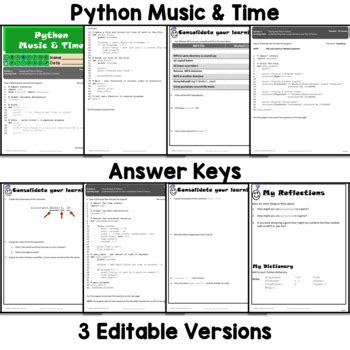 Advanced Python Concepts Editable Unit By Computer Corner TPT