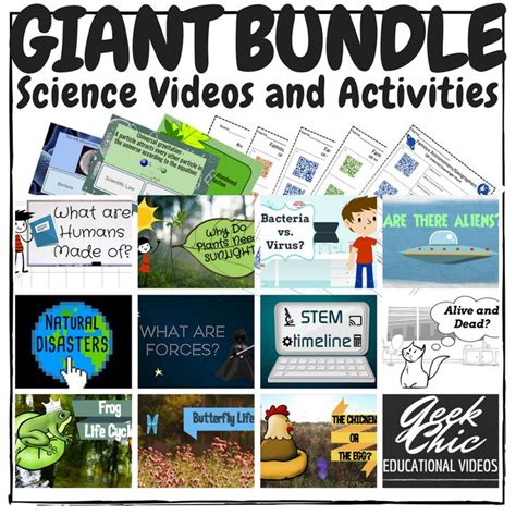 Science Videos Ppts Activities And Task Cards Giant Bundle