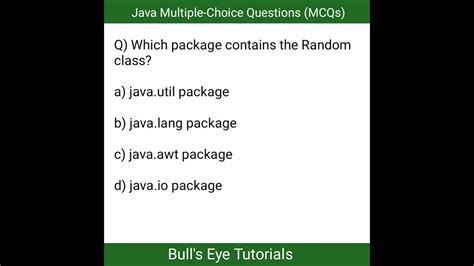 Java Mcq Questions And Answers Java Programming Mcq Java Interview Questions Shorts Java