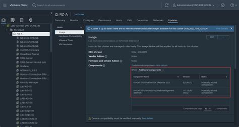 quick tip add additional components to the image for esxi hosts