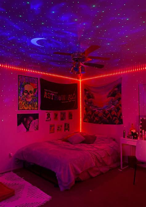 New Room Vibe Обновление спальни Прохладная комната Неоновая комната