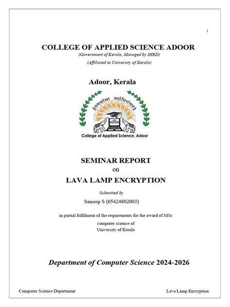 Lava Lamp Encryption Seminar Report Pdf Key Cryptography Encryption