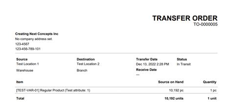 Print Duplicate Void Or Delete A Transfer Order Zayls